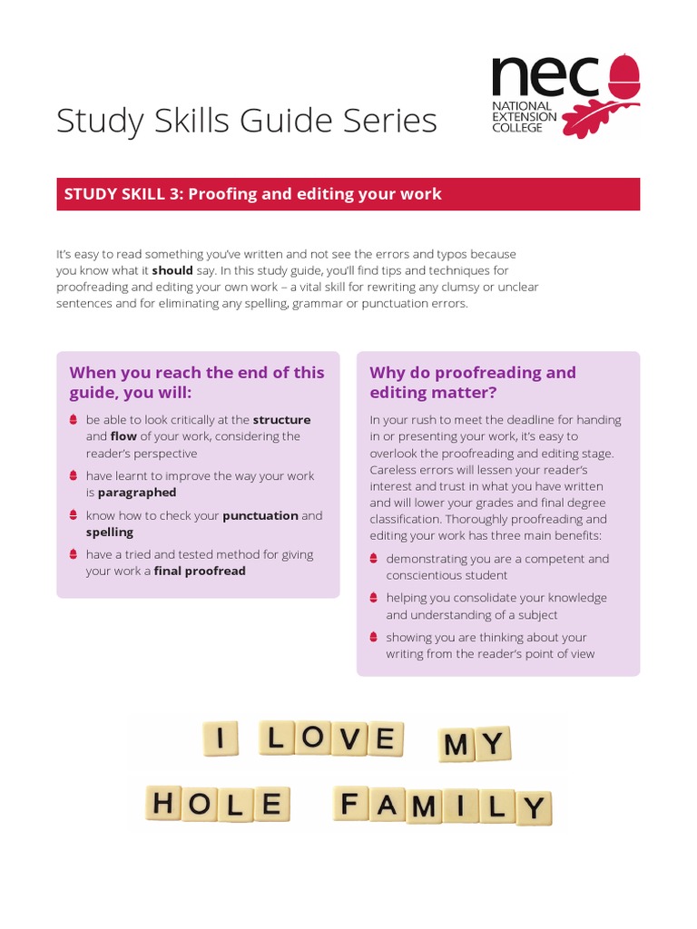 Mastering Proofreading and Editing Skills | PDF | Proofreading ...
