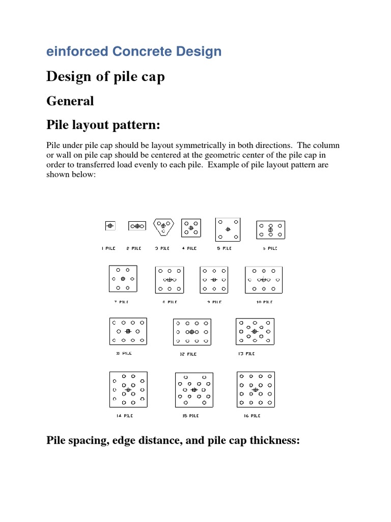 Pile Cap - RC Design | PDF | Deep Foundation | Strength Of Materials