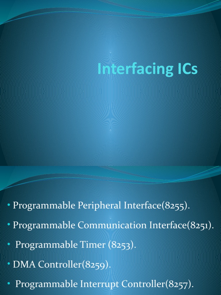 Interfacing ICs - 8255 | PDF | Input/Output | Computer Data