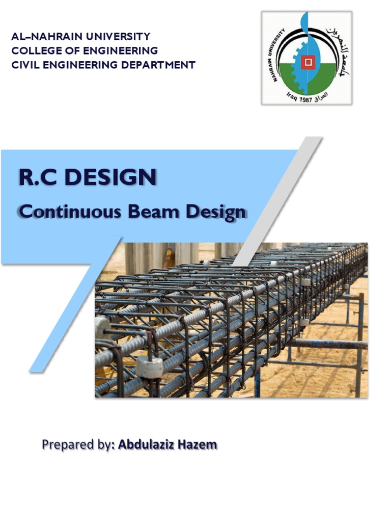 Continuous Beam Design-Abdulaziz Hazem PDF | PDF | Beam (Structure ...