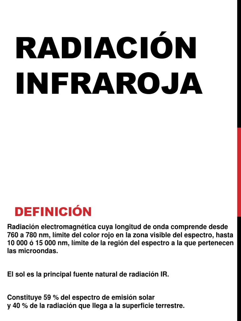 Radiación Infraroja.2 | PDF | Radiación electromagnética | Infrarrojo