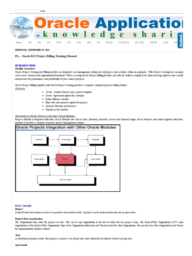 PA - Oracle R12 Project | PDF | Accrual | Expense