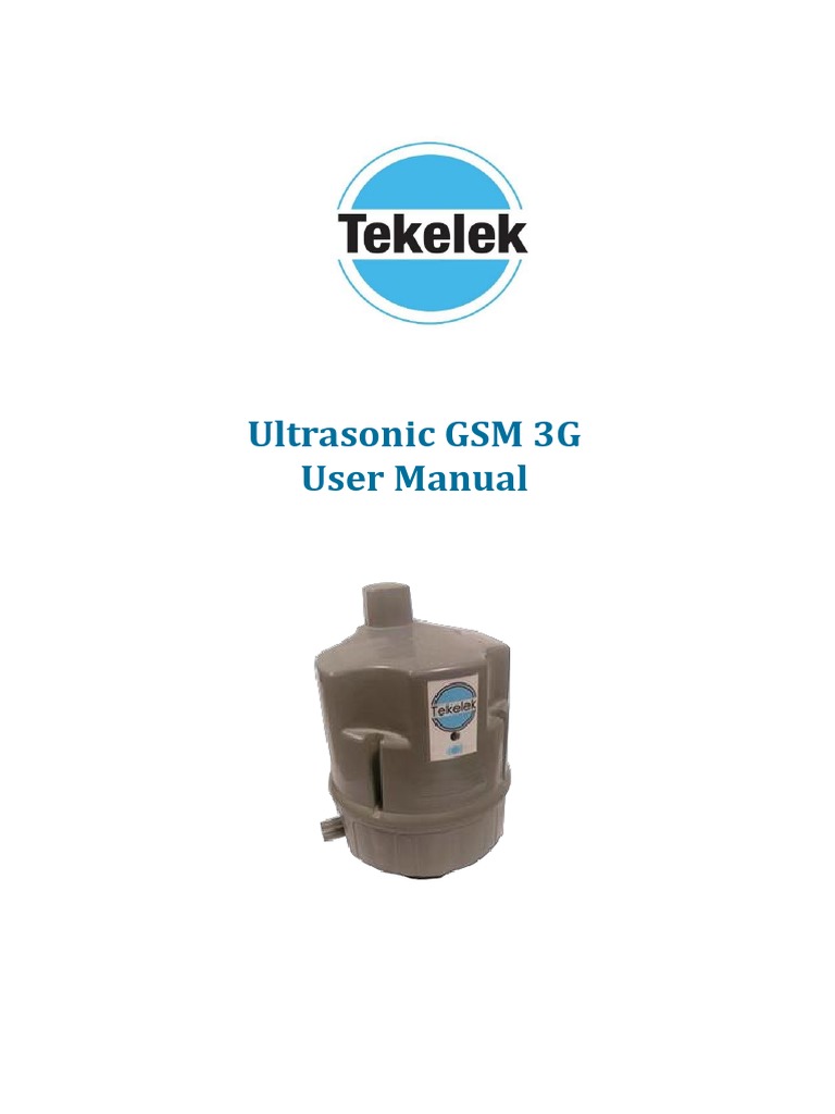 Ultrasonic GSM 3G User Manual | PDF | Bit | String (Computer Science)