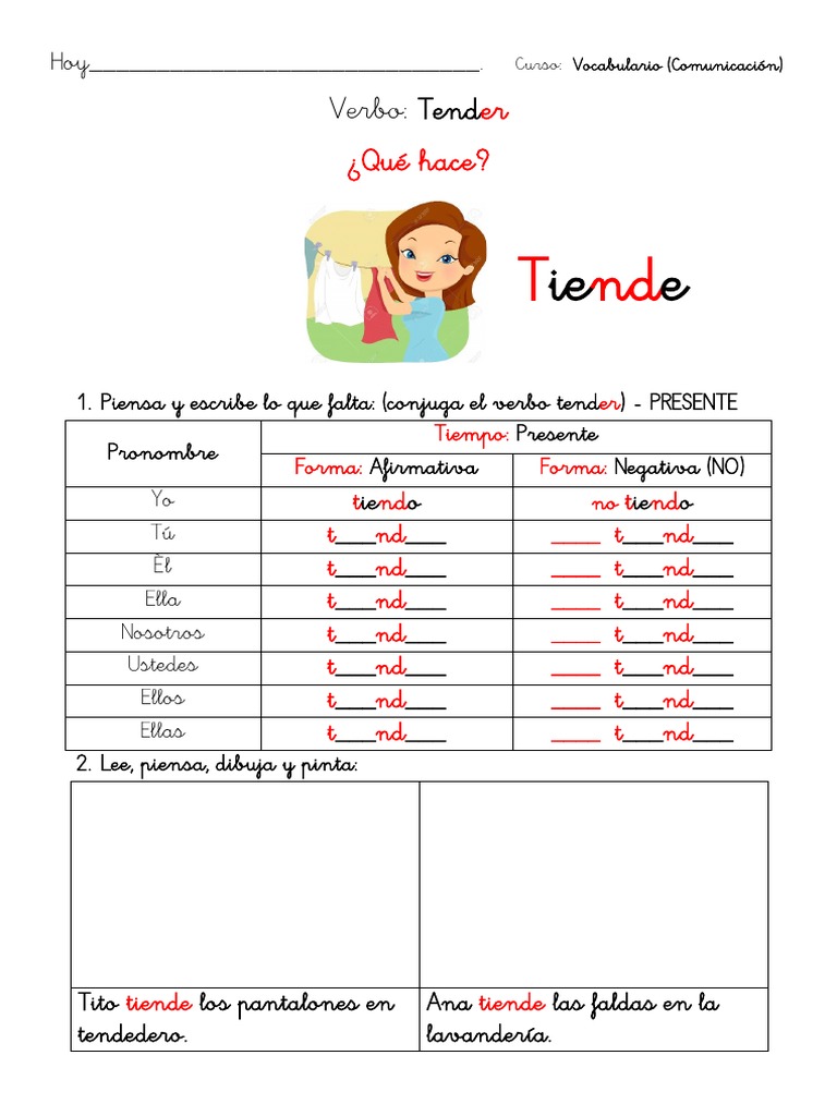 Verbo Tender | PDF | Lingüística | Unidades Semánticas