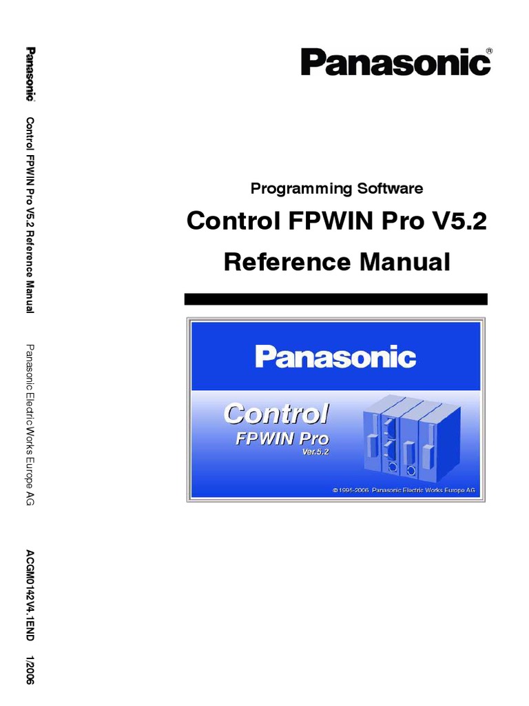 Control FPWIN Pro V5.2 Reference Manual: Programming Software | PDF | Programmable Logic ...