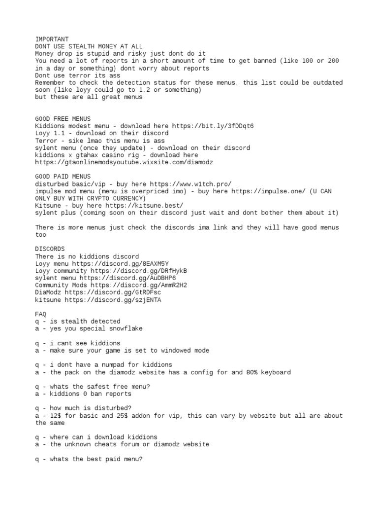 Mod Menus 4 Noobs | PDF | Computer Virus | Antivirus Software