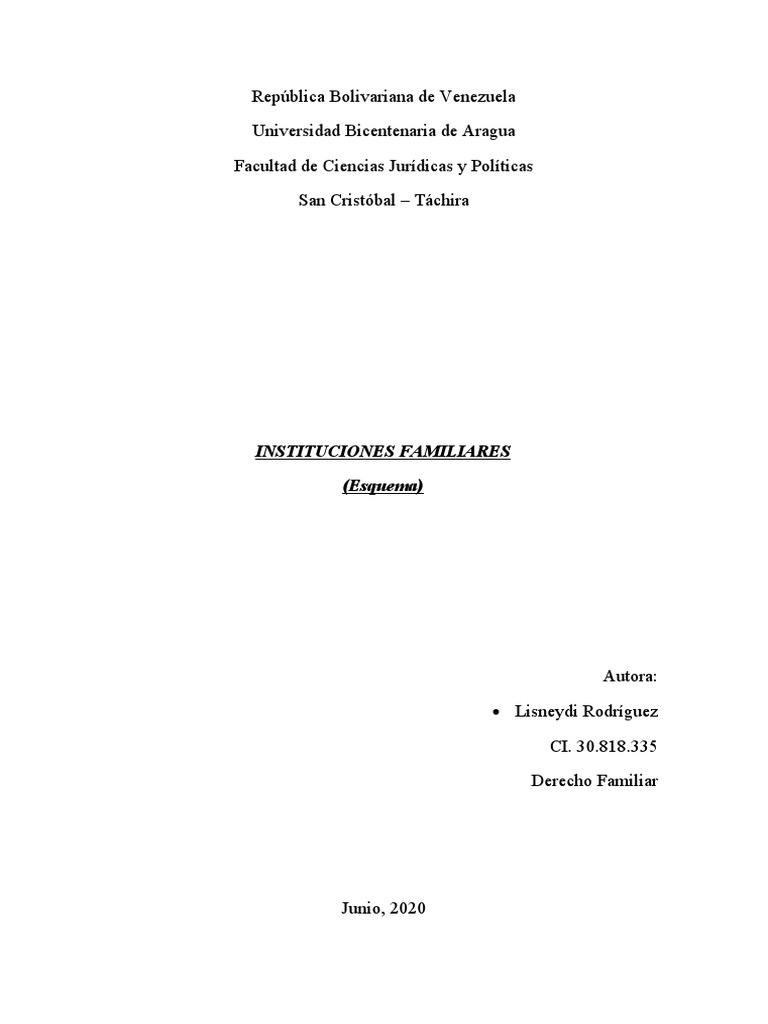 Esquema Familiar | PDF | Parentesco | Familia