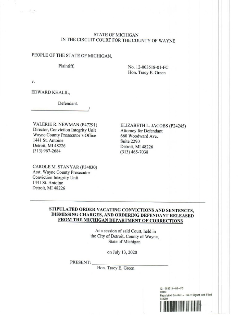 Edward Khalil Order | PDF