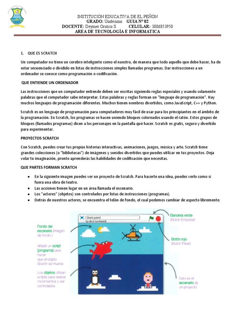 Manual Scratch | PDF | Scratch (lenguaje de programación) | Animación