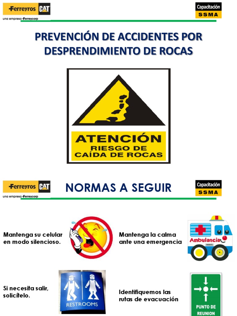 Desprendimiento de Rocas | PDF | Minería | Roca (geología)