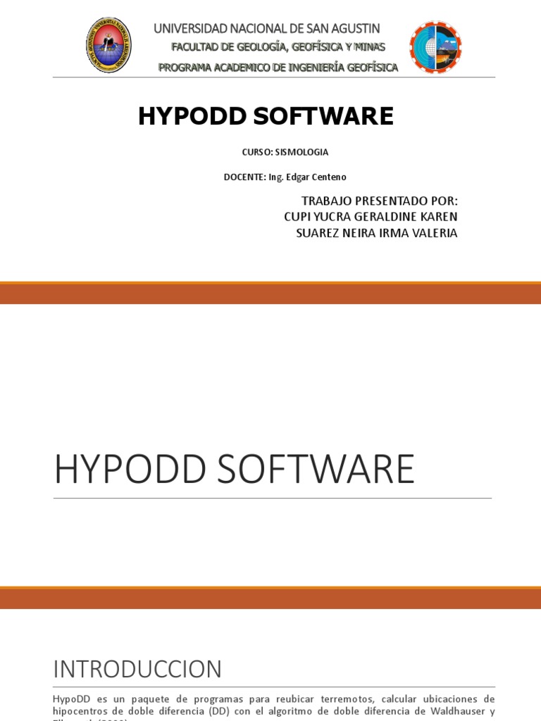 Hypodd Software Power Point | PDF | Temblores | Software