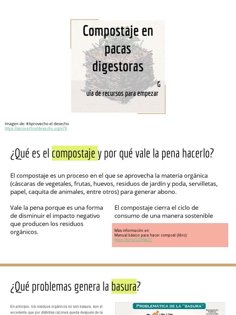 Compostaje en Pacas Digestoras - Guía de Recursos - Bea y Calu | PDF ...