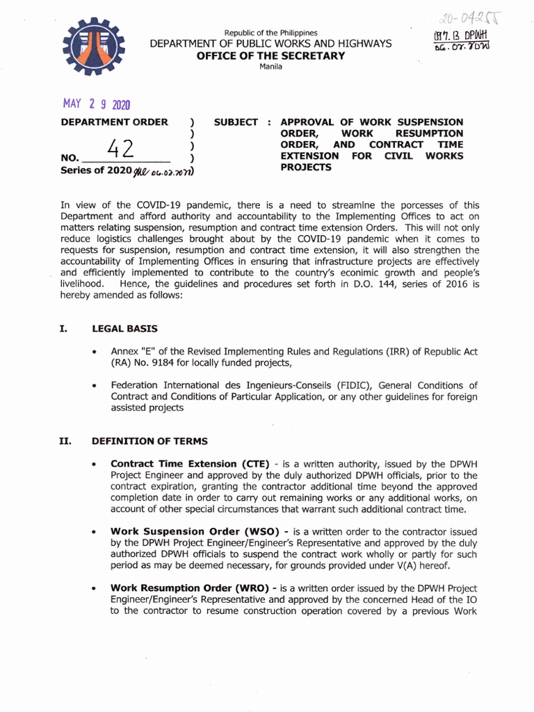 I DPWH: Department of Public Works and Highways | PDF | Government ...