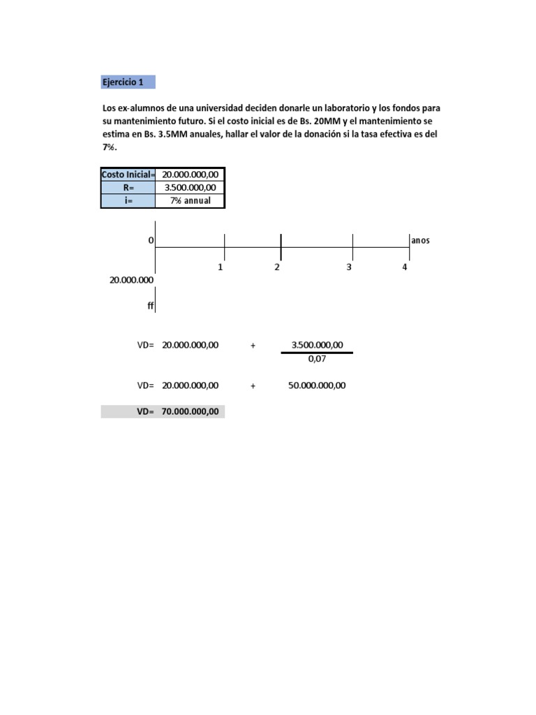 Ejercicio 1 - Taller 3 Mate Fin PDF | PDF