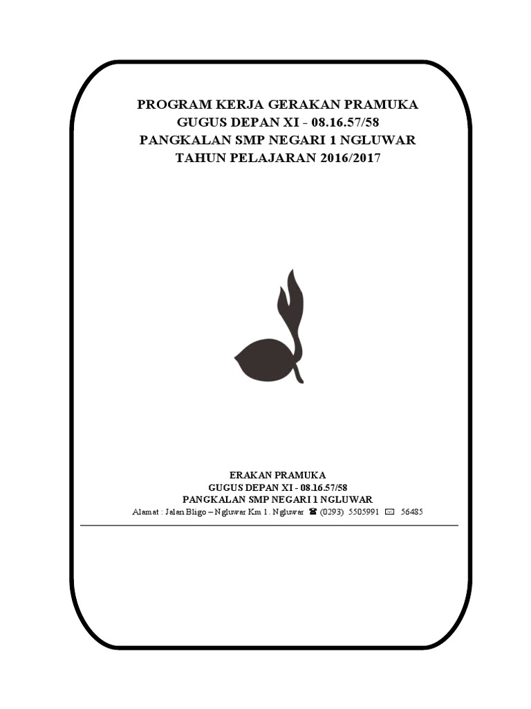 Cover Program Pramuka | PDF