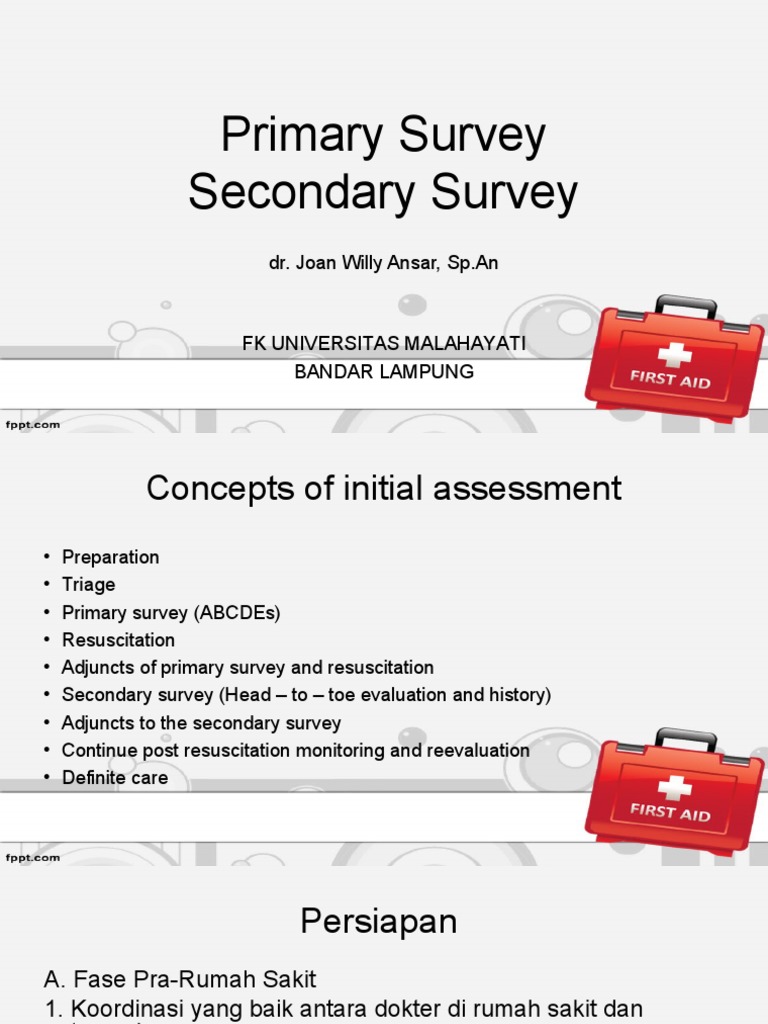 Primary Secondary Survey | PDF