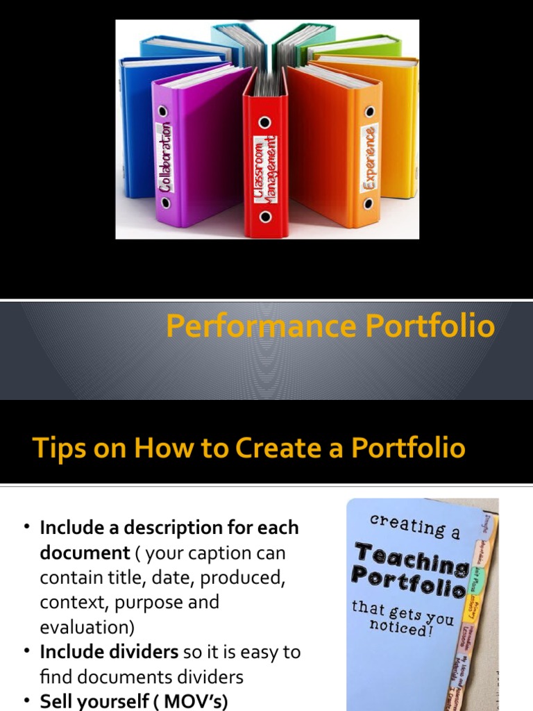 Performance Portfolio 1 | PDF