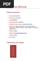 Mision, Vision y Valores-Alicorp | PDF