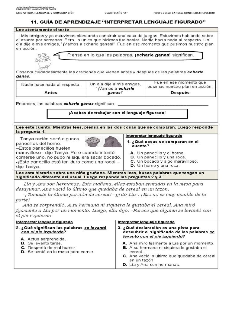 Lenguaje Figurado | PDF | Cuentos | Cuentos de hadas