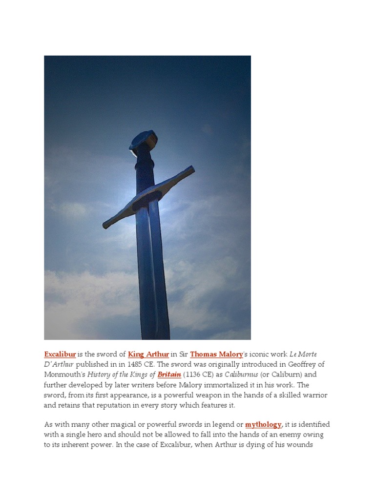 Excalibur - Ancient | PDF | History | Young Adult