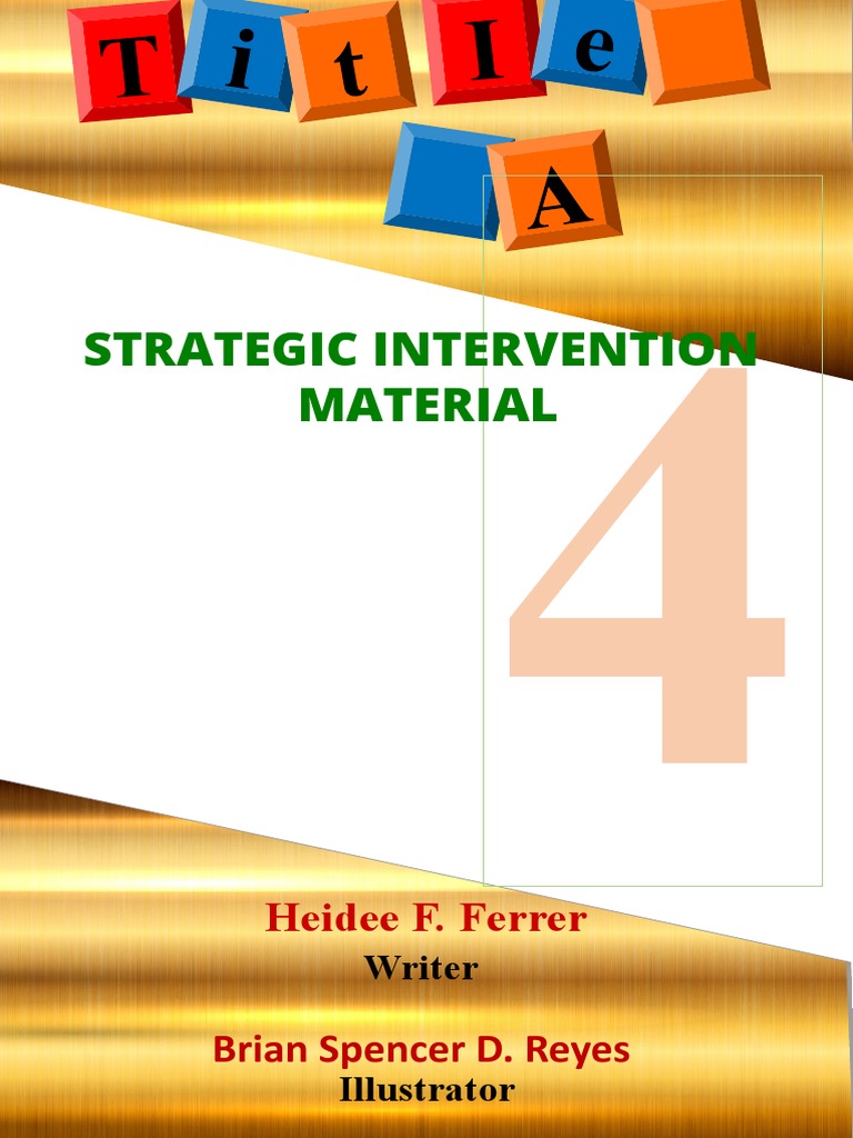 Subject: Strategic Intervention Material | PDF | Business