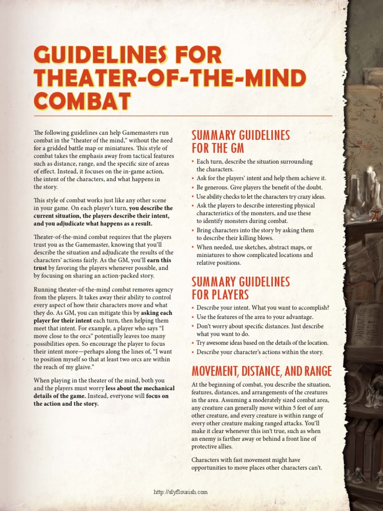 Theater of The Mind Guidelines PDF | PDF | Leisure | Sports