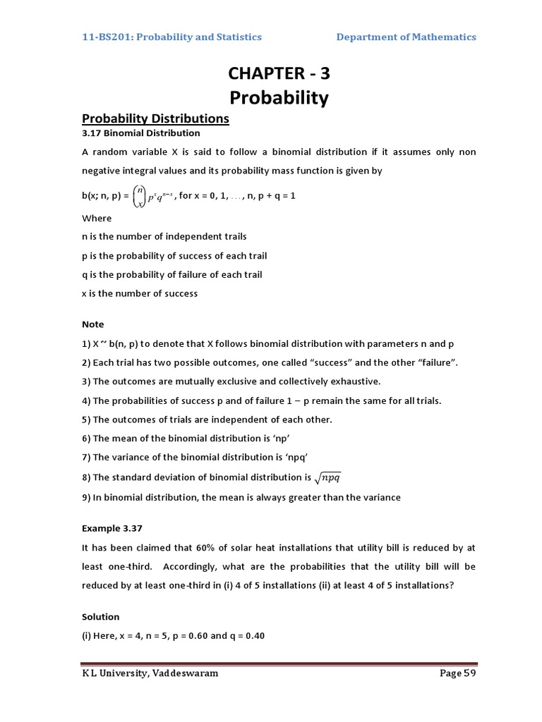 11BS201 Prob and Stat Ch33 PDF | PDF | Normal Distribution ...