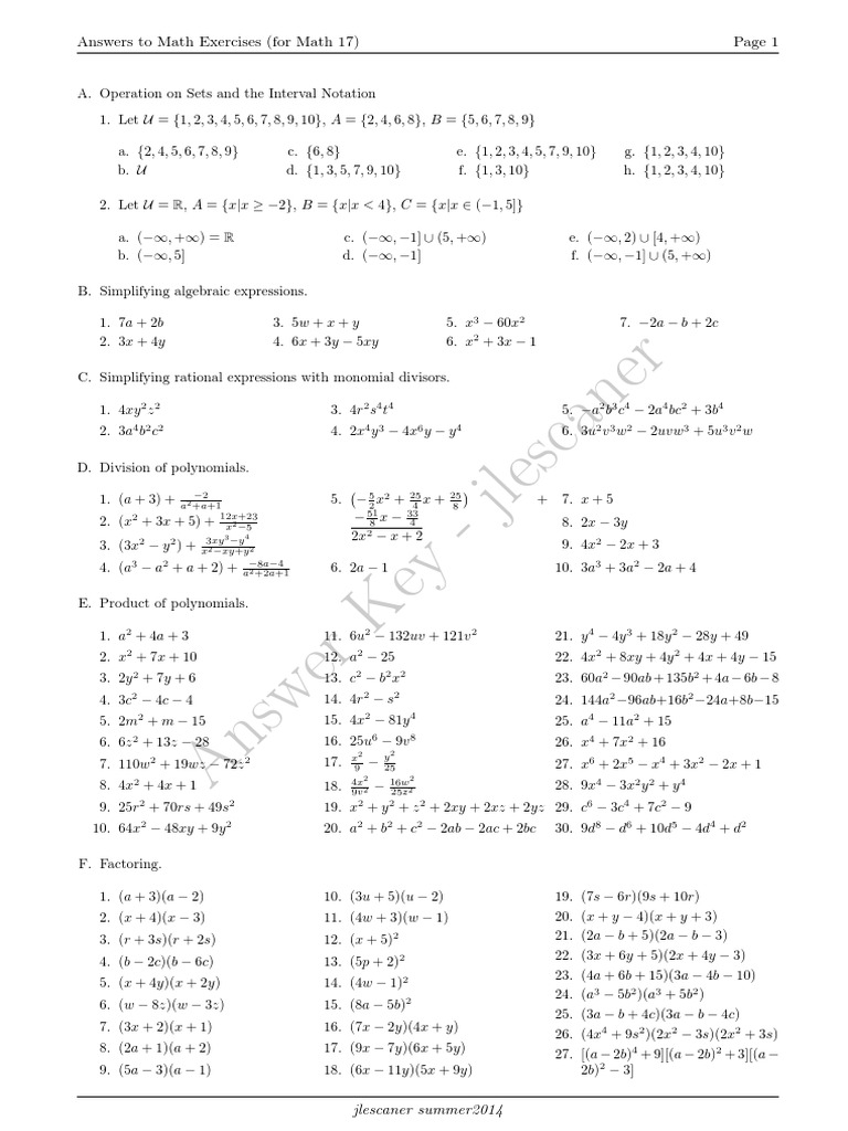 Unit 1 Answers | PDF