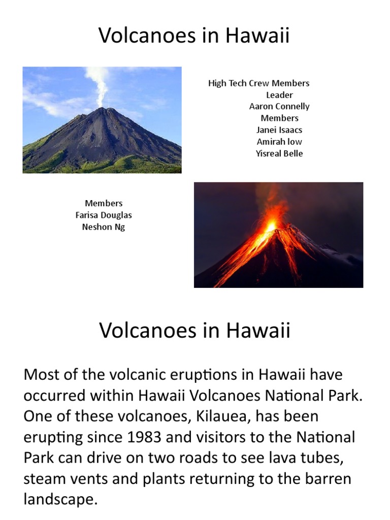 Volcanoes in Hawaii | PDF | Volcano | Hawaii (Island)