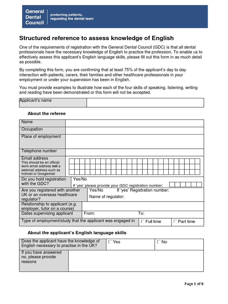 Structured Reference To Assess Knowledge of English | PDF | Health ...