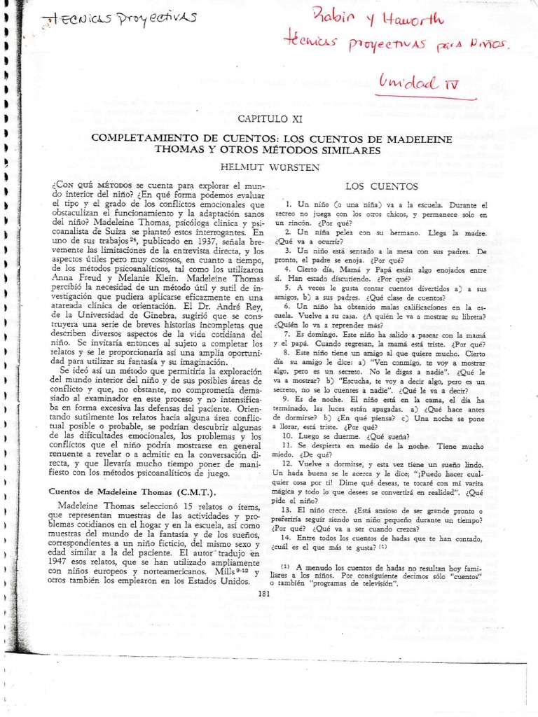 Cuentos de Madeleine Thomas | PDF