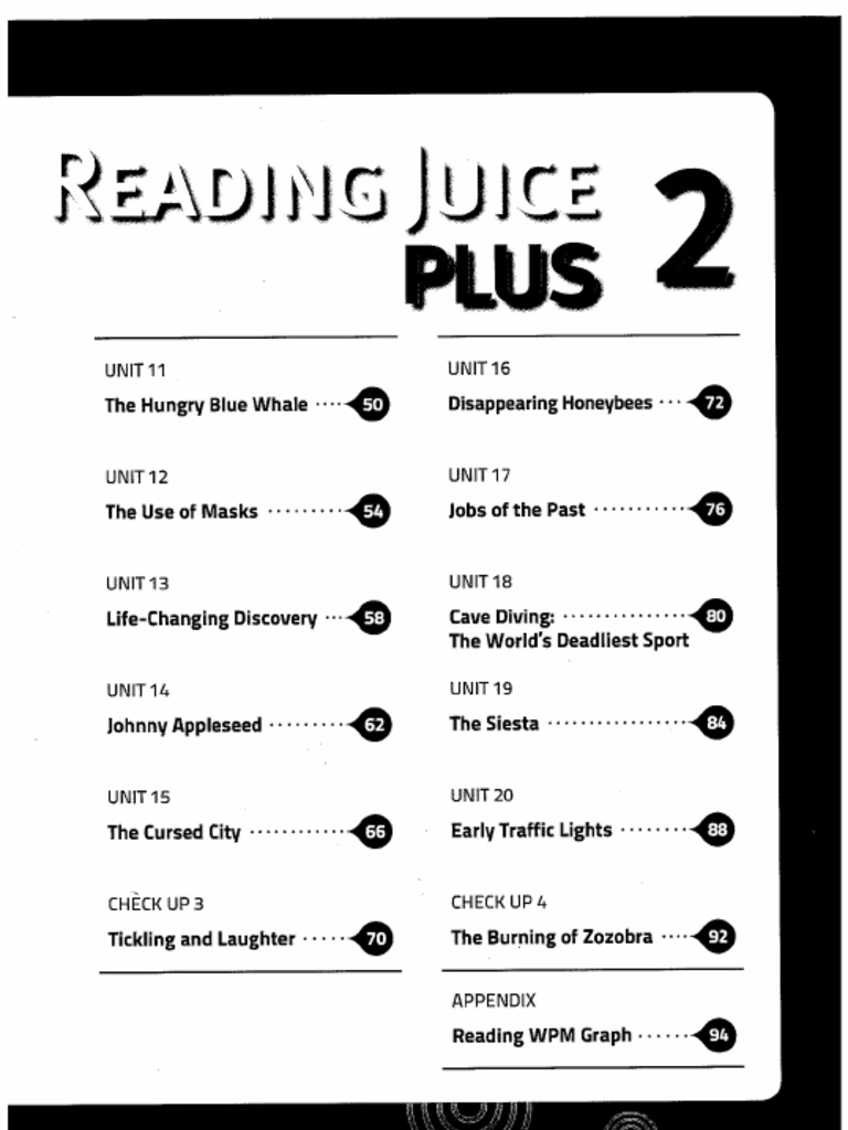 Reading Juice Plus 2 | PDF