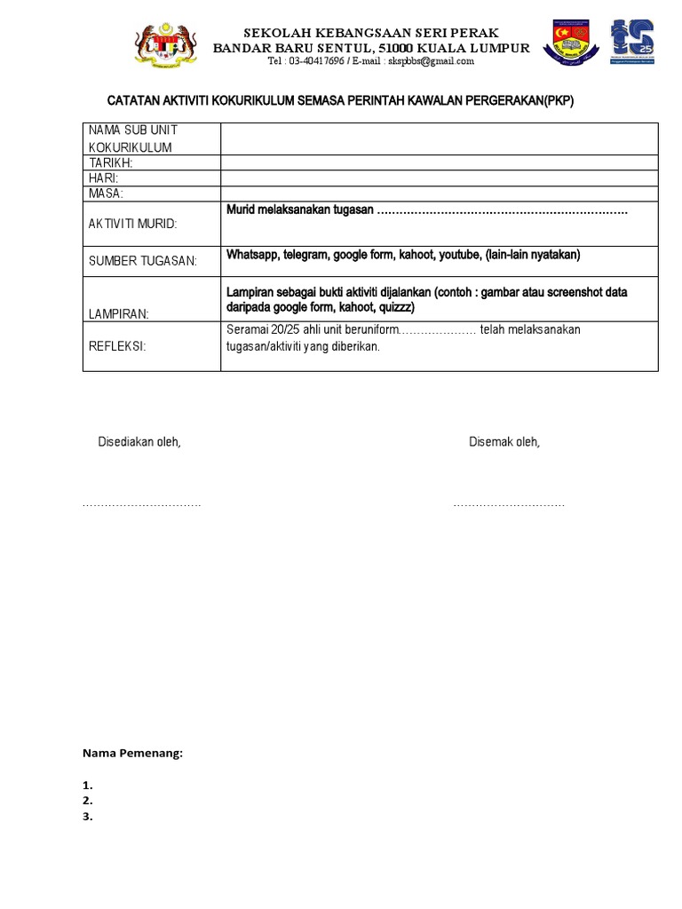 Laporan Unit Koku Sepanjang PKP | PDF