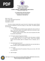 Reflection Notes Cot # 1: Don Mariano C. San Juan High School | PDF ...