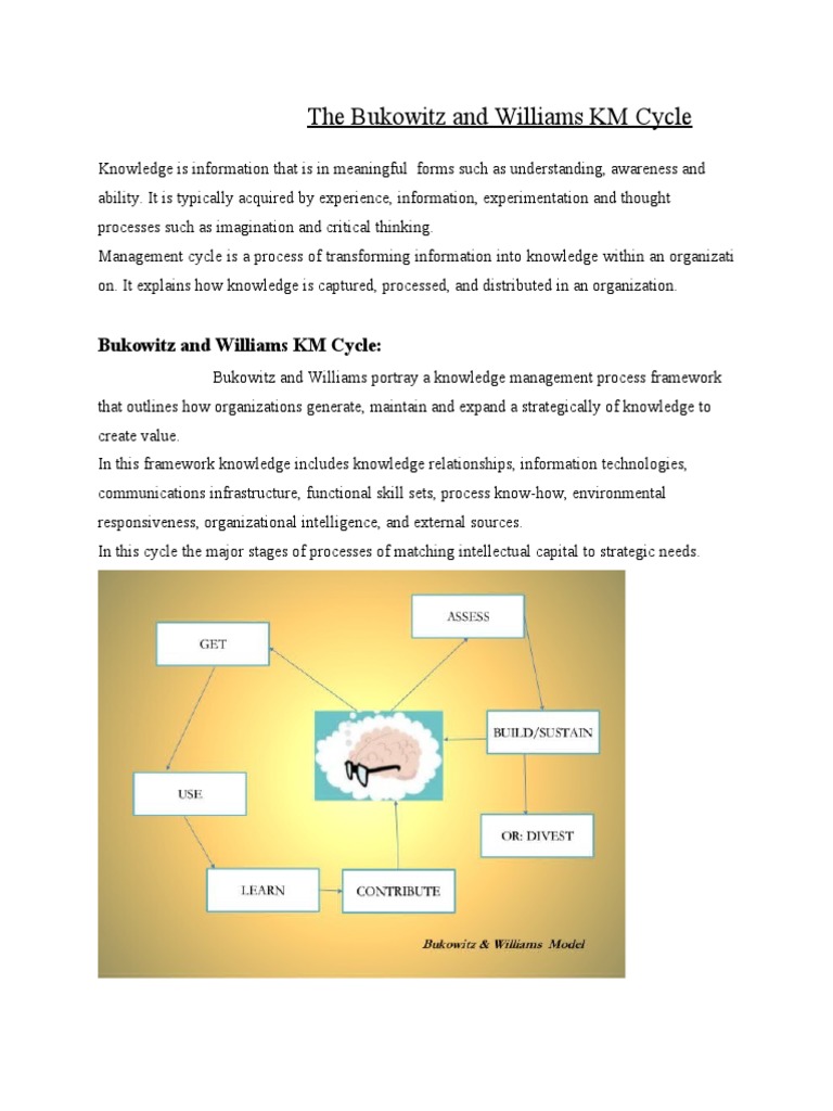 Bukowitz and Williams KM Cycle | PDF | Information | Cognition