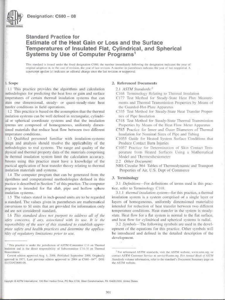 Astm C680 | PDF