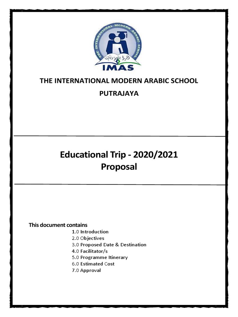 Educational Trip Proposal 2020/2021 | PDF | Art