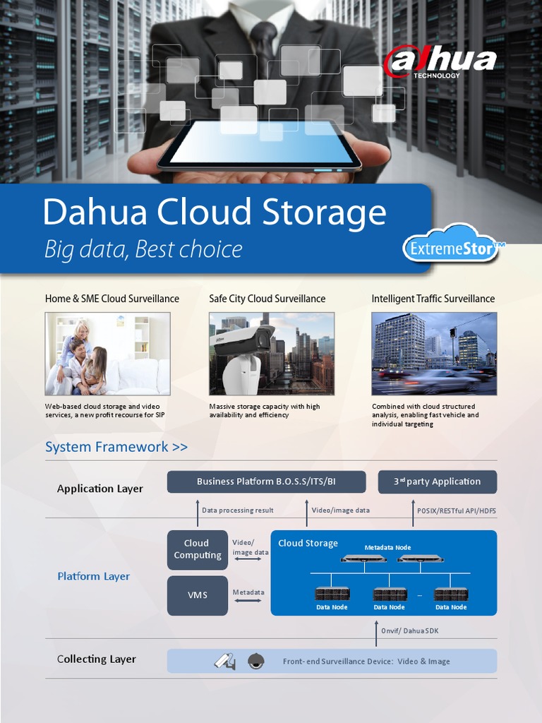 Dahua Cloud Storage: Big Data, Best Choice | PDF | Cloud Computing ...