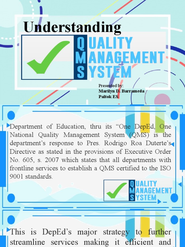 Quality Management System | PDF | Monitoring And Evaluation | Quality ...