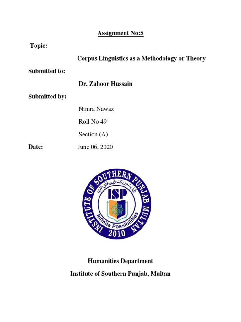 Forensic Linguistics Assignment No 5 Pdf Pdf Linguistics Theory