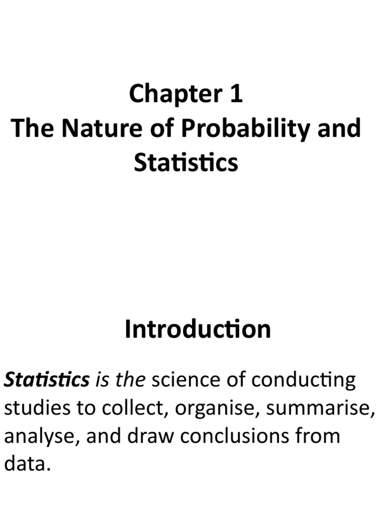 The Nature of Probability and Statistics | PDF | Sampling (Statistics ...