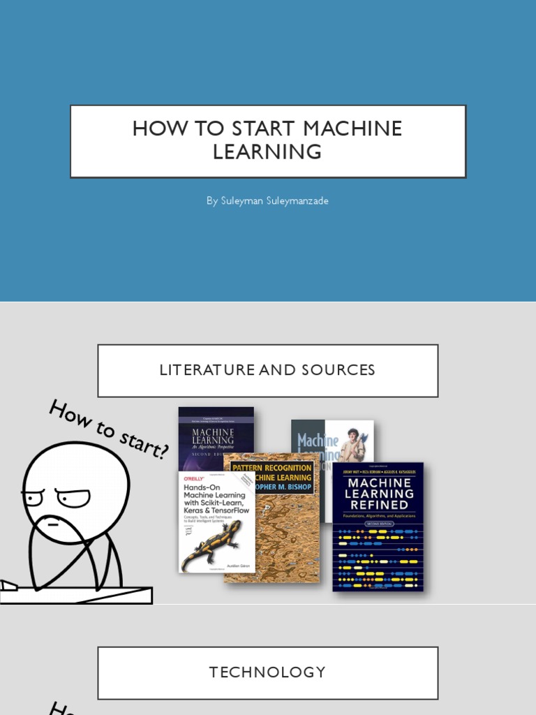 How To Start Machine Learning: by Suleyman Suleymanzade | PDF | Machine ...