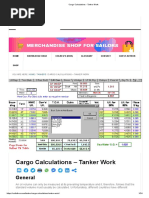 Bunker Calculation Excel Sheet | PDF