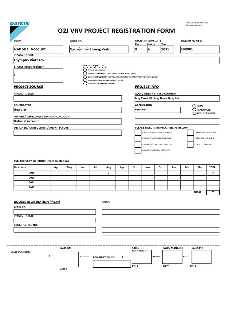 DAV VRV PROJECT REGISTRATION FORM (O2J) | PDF | Violence | Unrest
