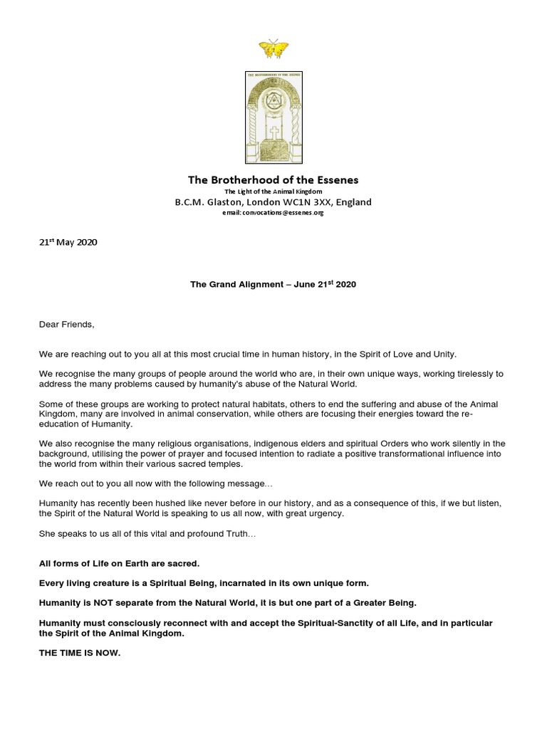 The Grand Alignment June 21st 2020 PDF | PDF | Religious Behaviour And ...