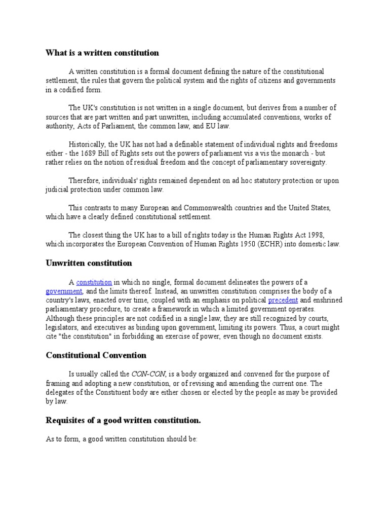 Understanding Constitutions | PDF | Constitution | United States ...