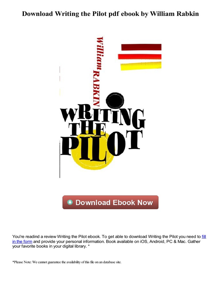 Writing The Pilot PDF Ebook by William Rabkin: Fill in The Form | PDF ...