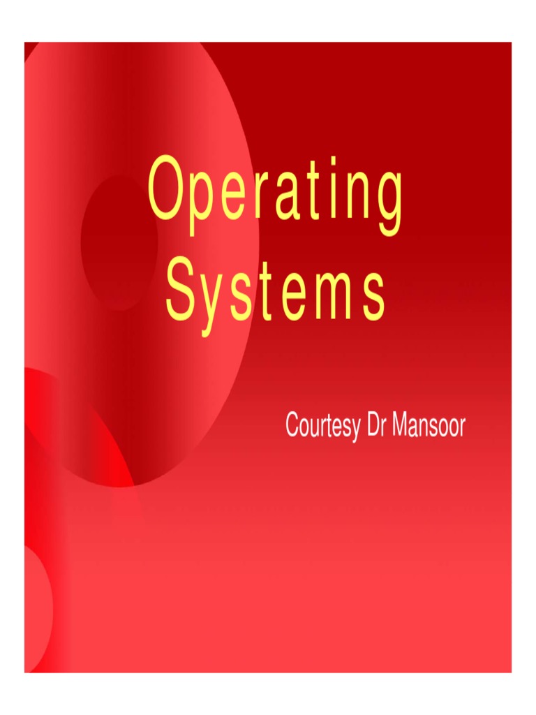 Operting System PDF | Download Free PDF | Scheduling (Computing) | Process (Computing)