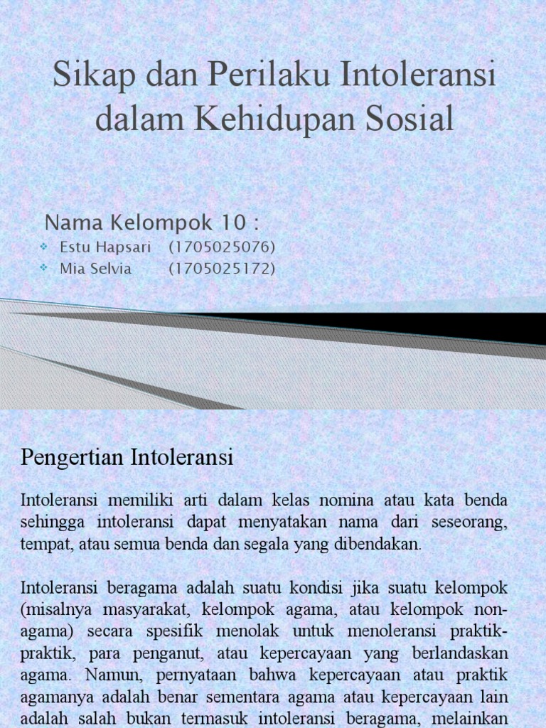 Agama Intoleran 2 | PDF