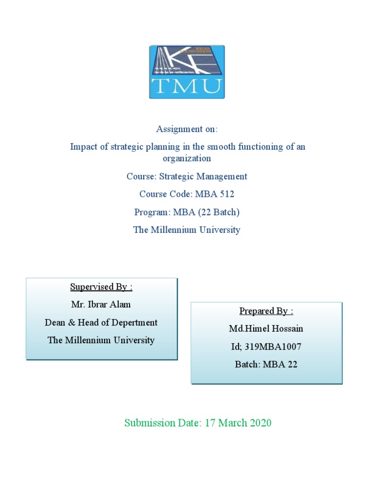 Strategic Management Pdf Strategic Planning Strategic Management